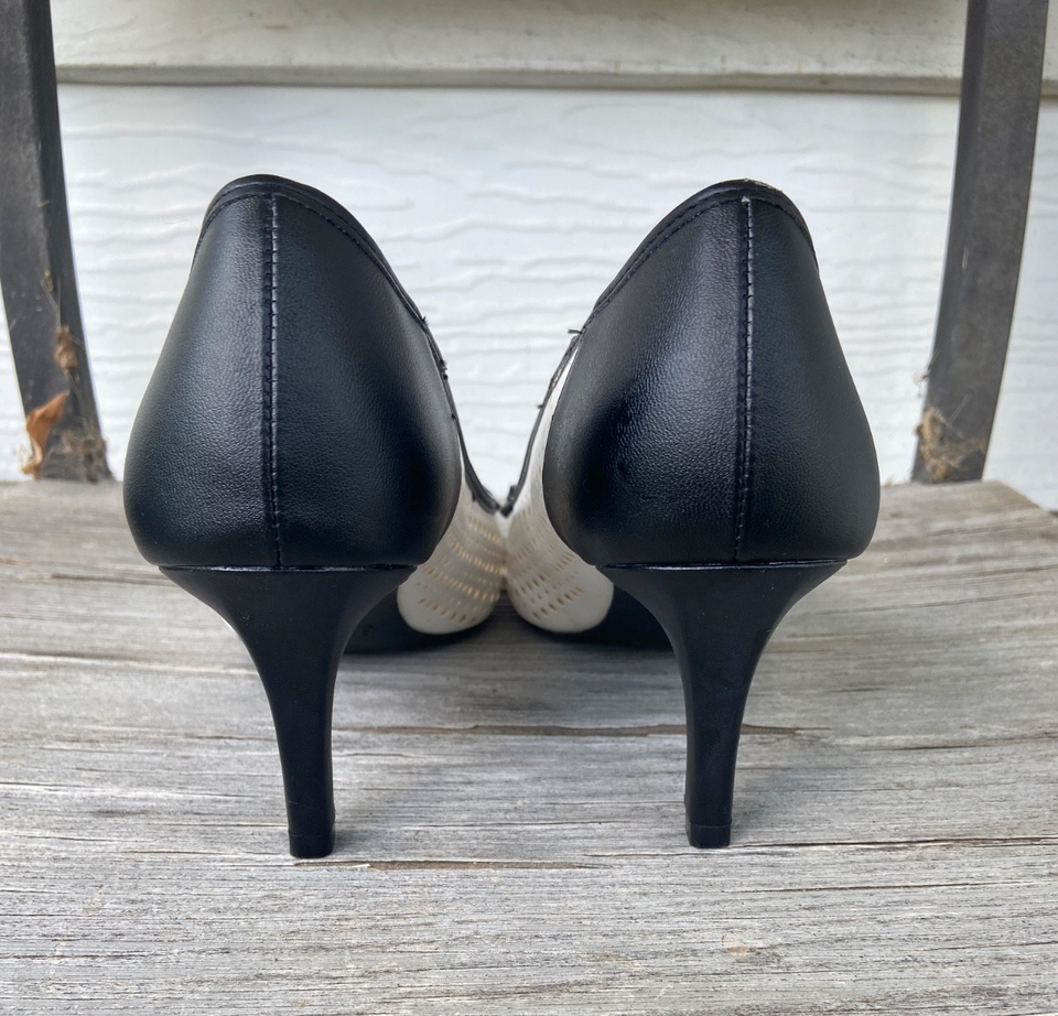 Women's Predictions Comfort Plus Spectator Inspired Pumps Black & White Sz 8 | eBay