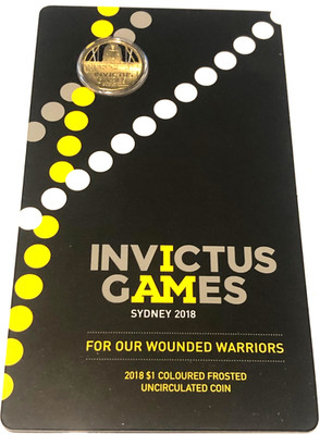 2018 $1 Invictus Games Sydney Coloured Frosted UNC Coin on Card (116 ...
