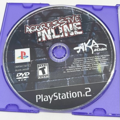 PlayStation 2 PS2 Aggressive Inline Tested Disc Only Black Label ...
