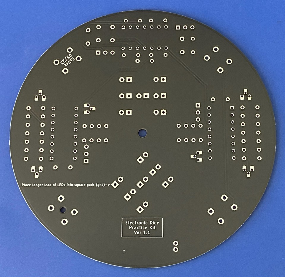THT Soldering Practice/Training Circuit Board Kit - Electronic Dice | eBay