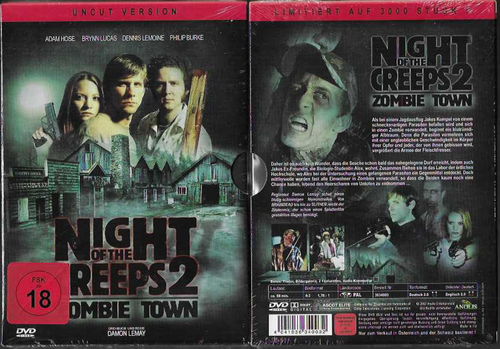 NIGHT OF THE CREEPS 2 Zombie Town im Pappschuber (DVD) FSK 18 NEU OVP ...