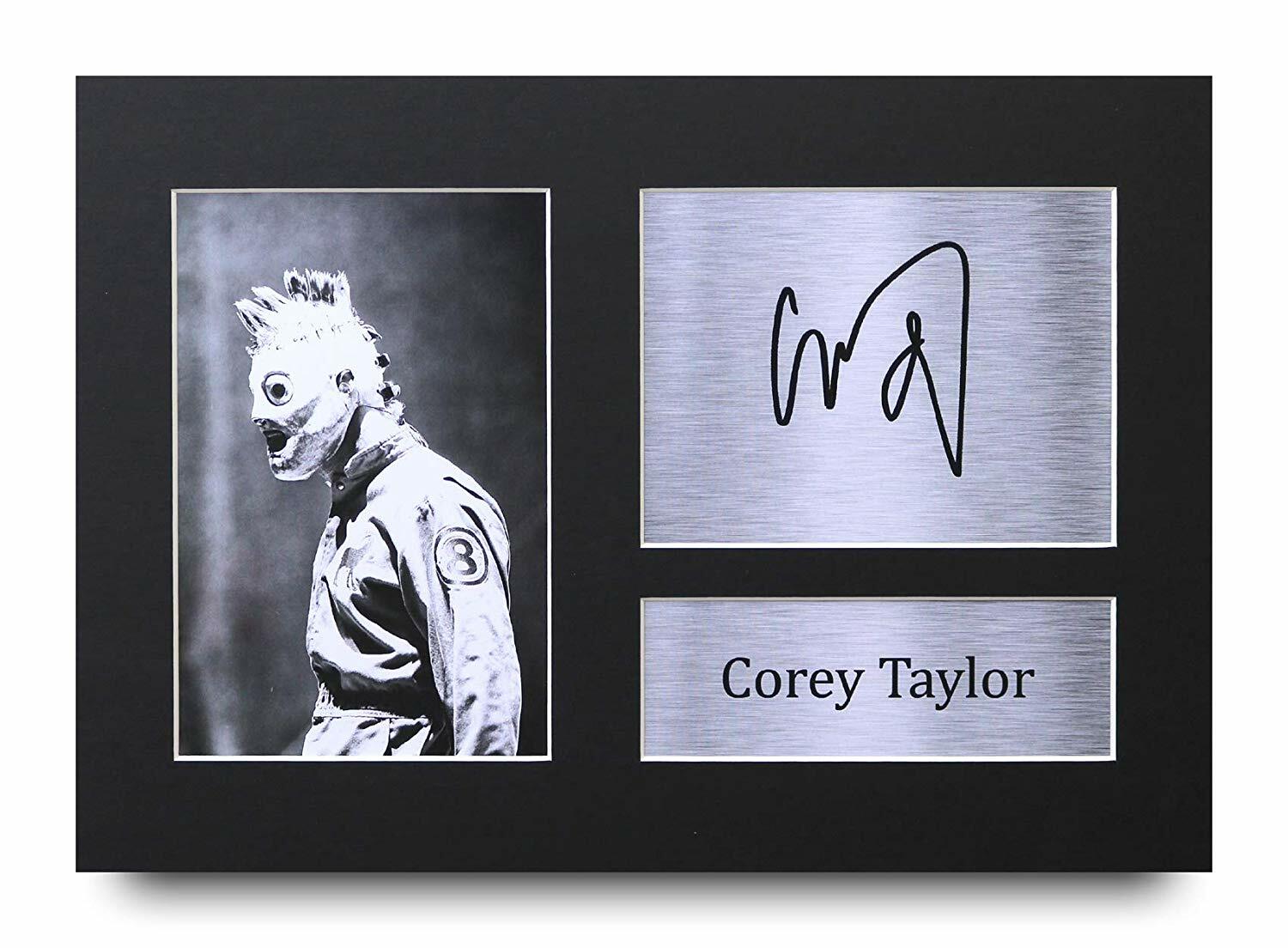Corey Taylor Signed A4 Framed Printed Autograph Slipknot Music Print ...