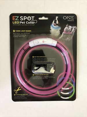 EZ Spot LED Pet Collar By One Products Rechargeable | eBay