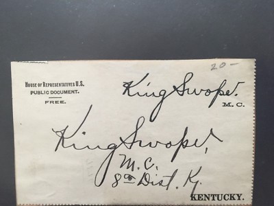 ORIGINAL, SIGNATURE Kentucky Representative King Swope(KY) | eBay