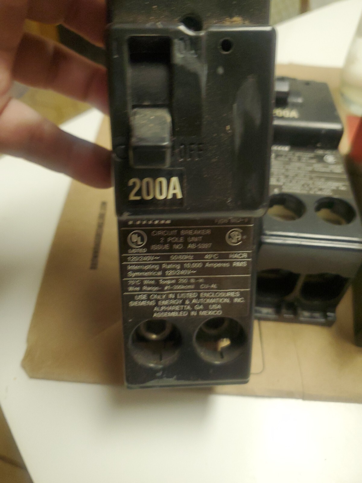 Murray+MPD2200+2+Pole+Circuit+Breaker for sale online | eBay