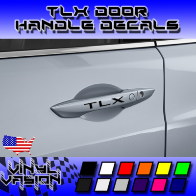 4x TLX Door Handle Decal Sticker TSX TL MDX RL ILX Acura A-Spec | eBay