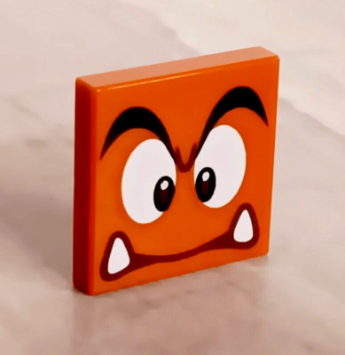 New LEGO Monster Face Printed 2x2 Big Eyebrows Fangs EYES Boogie Man ...