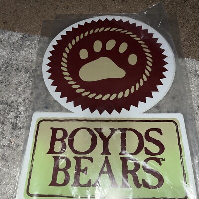 Boyds Bears Collectible Display Sign Advertisment Double Sided | eBay