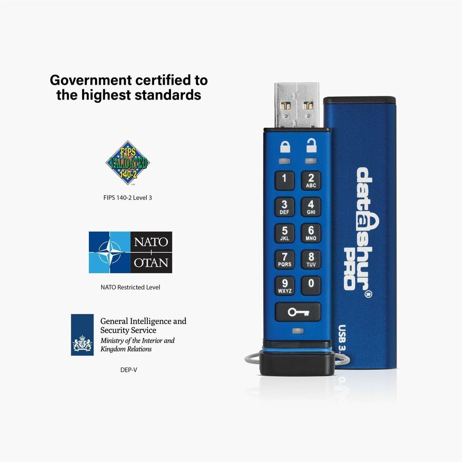 iStorage datAshur PRO 4 GB | Secure Flash Drive | FIPS 140-2 Level 3 ...