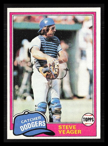Steve Yeager 1981 Topps #318 Los Angeles Dodgers | eBay