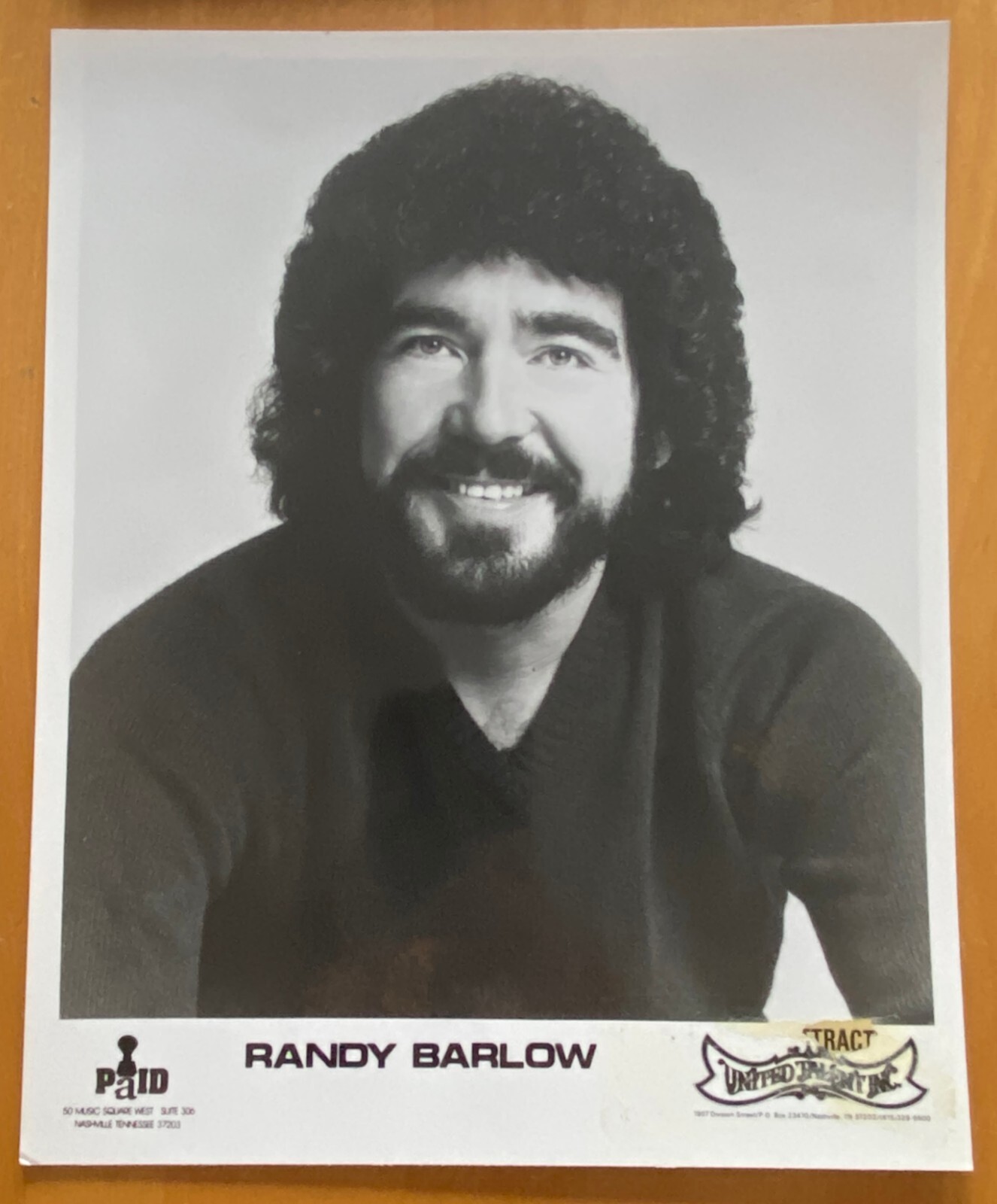 Randy Barlow - 8x10 promotional photo promo photo - country music | eBay