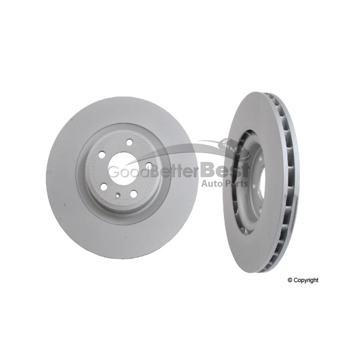One New Zimmermann Disc Brake Rotor Front 100333220 8K0615301M for Audi ...