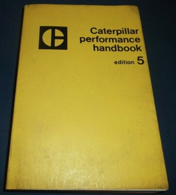 CAT CATERPILLAR PERFORMANCE HANDBOOK 5 BOOK MANUAL 5TH EDITION 1975 | eBay