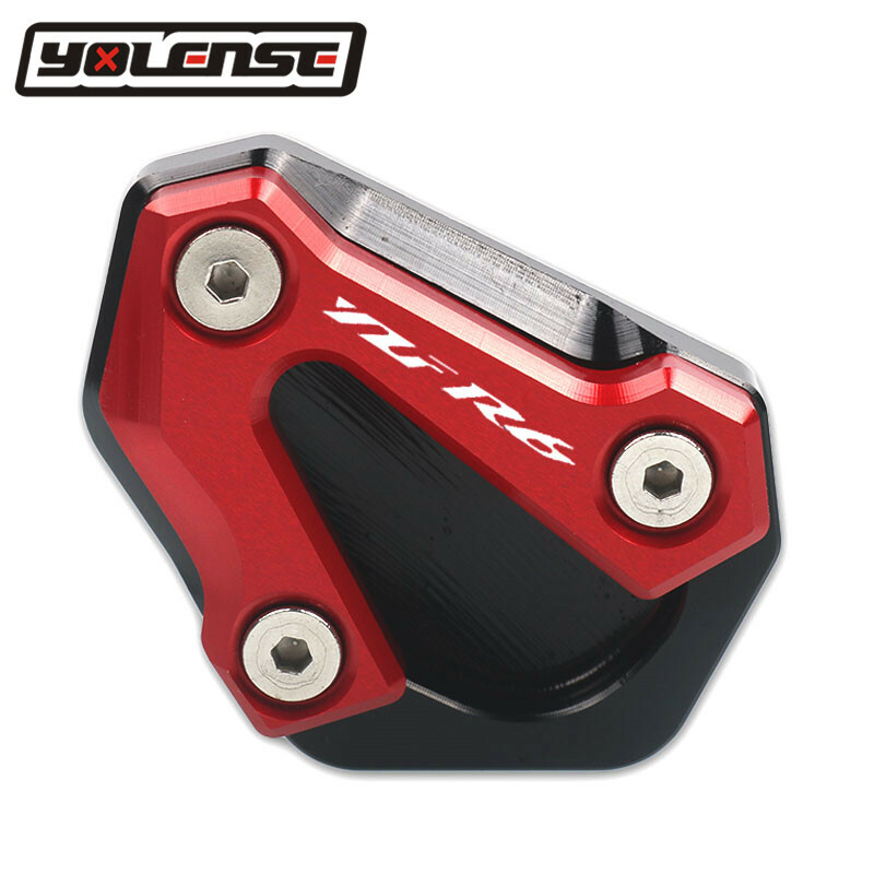 Red Kickstand Pad Side Stand Enlarge Plate For YAMAHA 2006-2016 YZF-R6 ...