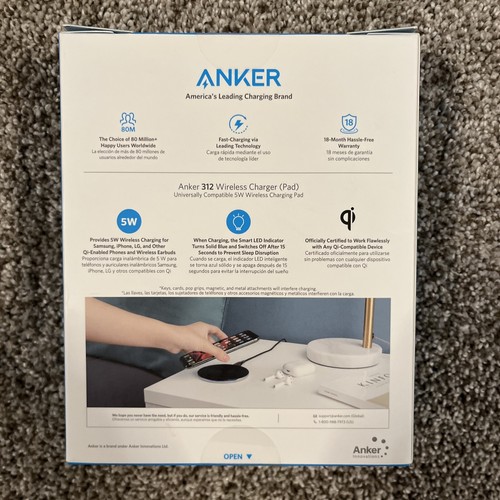 Anker PowerWave Pad Wireless Charger - A2503 for sale online | eBay