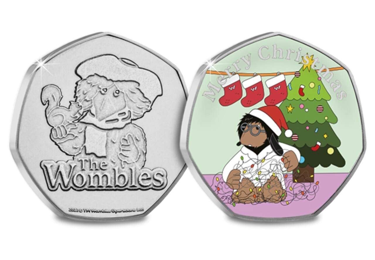 The Official Wombles Christmas 50p Shape Commemorative Coin Set | eBay UK
