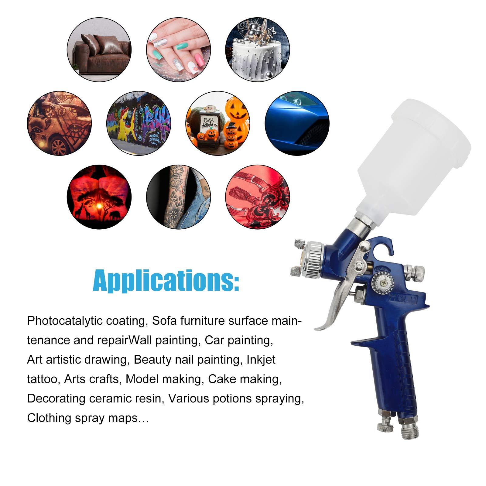 Mini HVLP Air Spray Gun Auto Car Detail Touch Up Paint Sprayer Spot ...