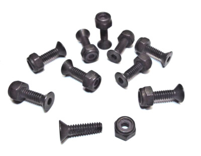 x10 SET #10-24 x 3/4 18-8 Stainless Steel NYLOC LOCK NUT & FHCS BOLT ...