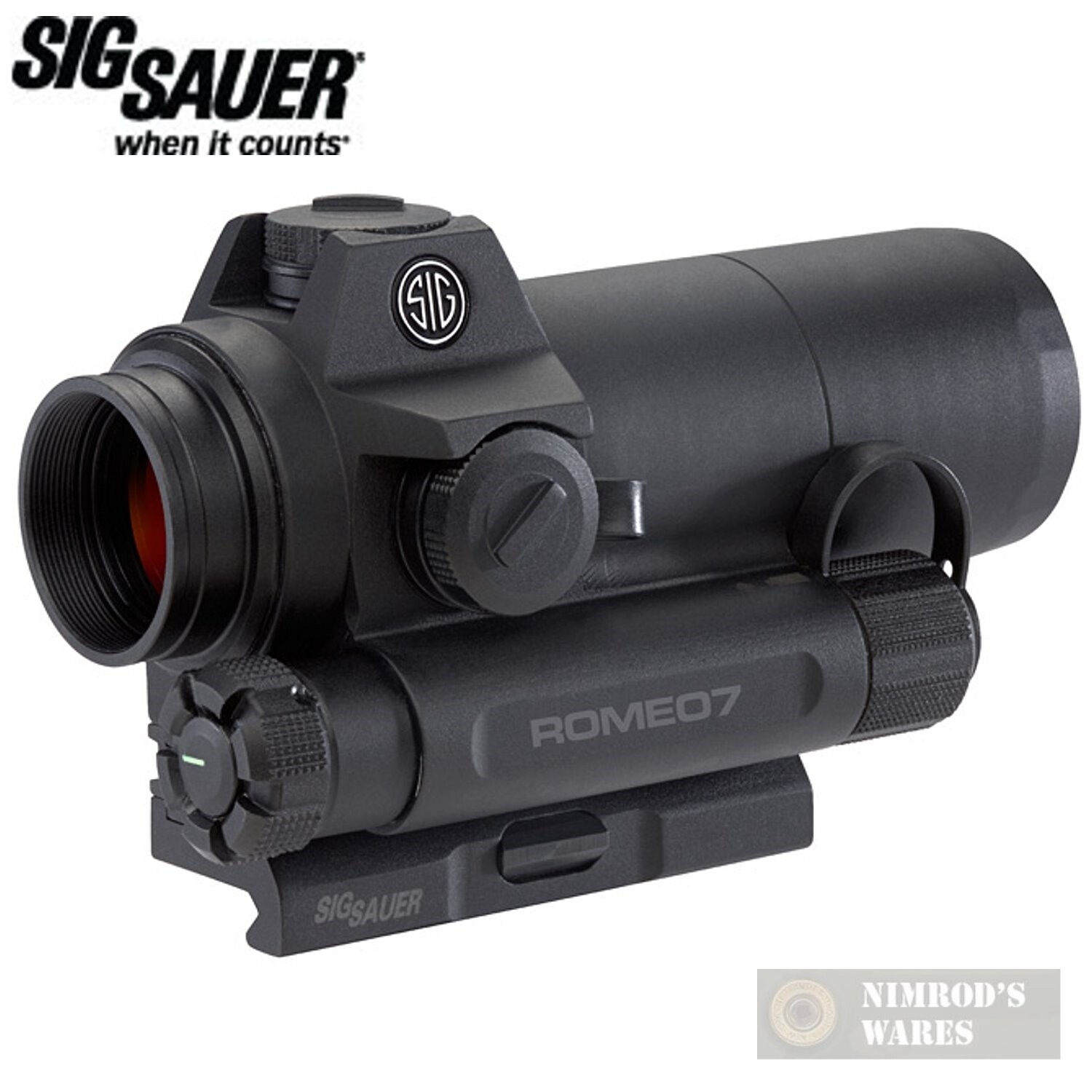 Sig Sauer Romeo7 Full-Size Red Dot SIGHT 1X30mm 2MOA SOR71001 FAST SHIP ...
