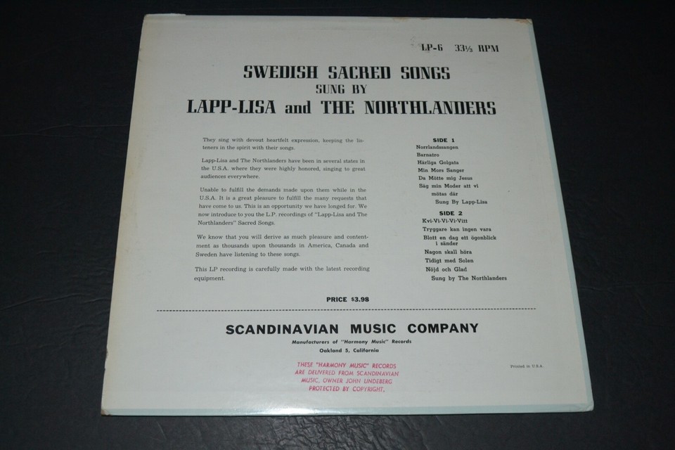 Lapp-Lisa and The Northlanders Singing Sacred Songs~Christian Gospel ...