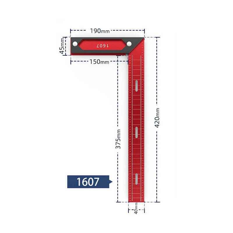 Precision L-Type Aluminium Alloy Square Scribe Marking Line Drawing ...