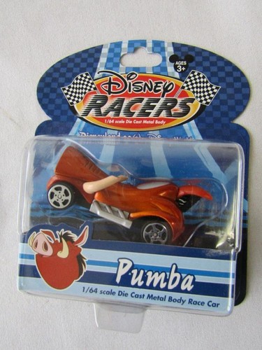 RARE HTF NIB DISNEY WORLD RACERS 1/64 DIE CAST METAL PUMBA CAR ...