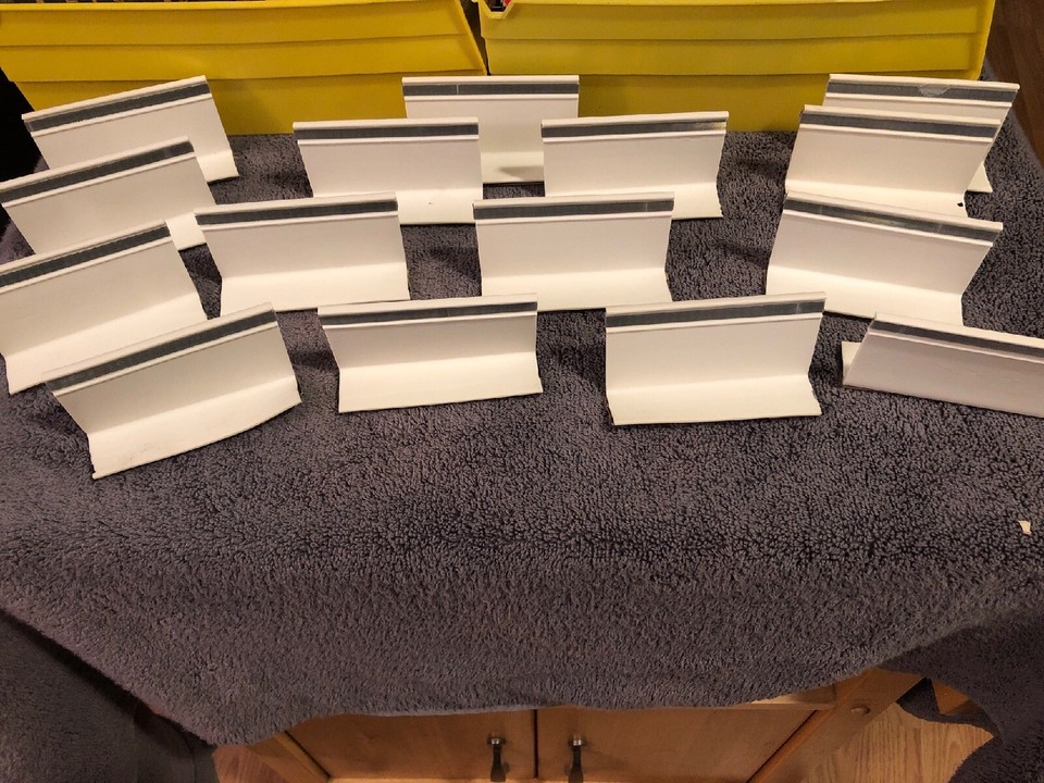 15 Temporary Overlay Marker with Butyl Adhesive, 4" White 8007302630 | eBay