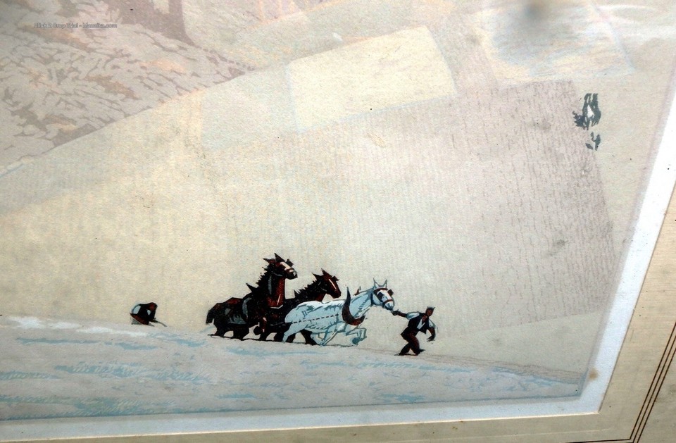 Sylvan Boxsius 1878 - 1941 Vorticist Art Deco linocut woodblock print ...