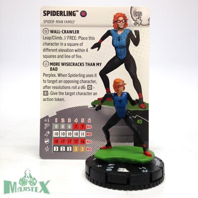 Heroclix Spider-Man: Beyond Amazing set Spiderling #010 Common figure w ...