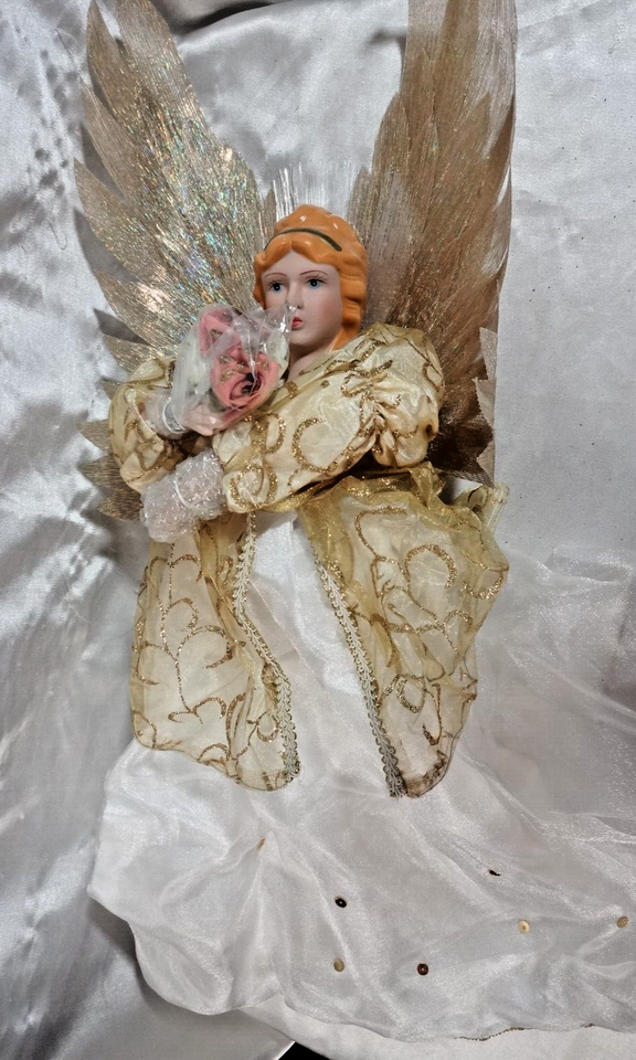 Avon Radiant Fiber Optic Angel Caucasian 2006 NIP 26" Tall Tree Topper ...