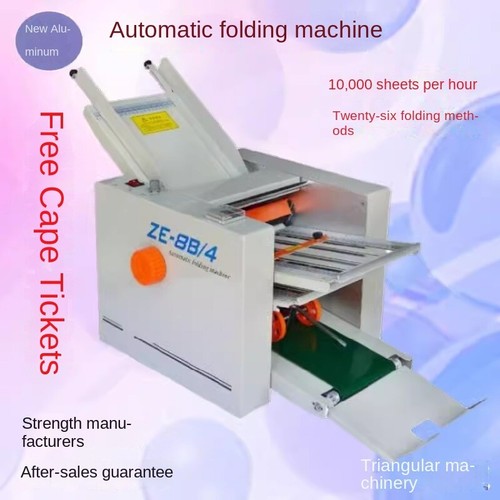 Automatic Manual Paper Folding Machine Automatic Folding Machine ZE-8B ...