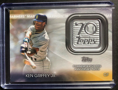 Ken Griffey Jr 2021 Topps 70th Anniversary Commemorative Logo Patches ...