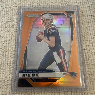 Drake Maye Rookie Card 2024 Prizm True Orange /249 | eBay