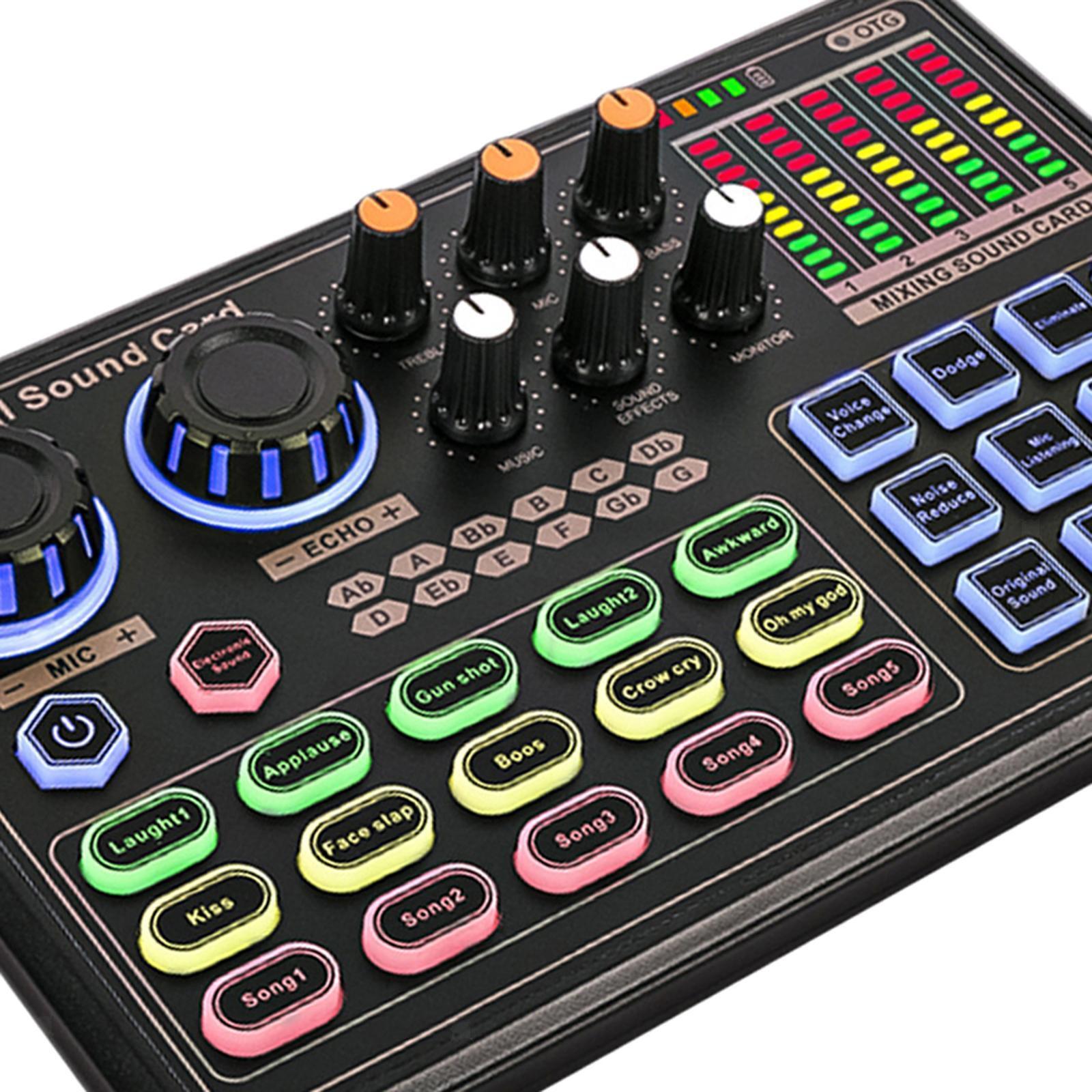 Live Sound Card Different Sound Effects Studio Equipment for Music ...