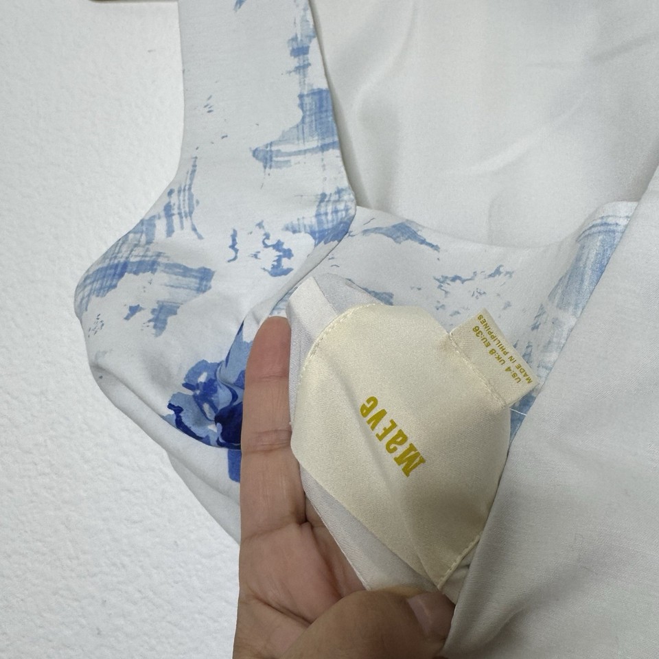 Anthropologie Maeve Sheath Dress US 4 Blue Floral Pencil Office Work ...