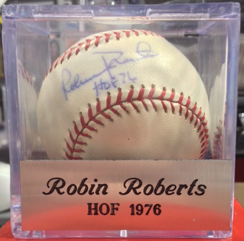 Robin Roberts Signed HOF 76 Autograph Baseball w/ Case Steiner Coa | eBay