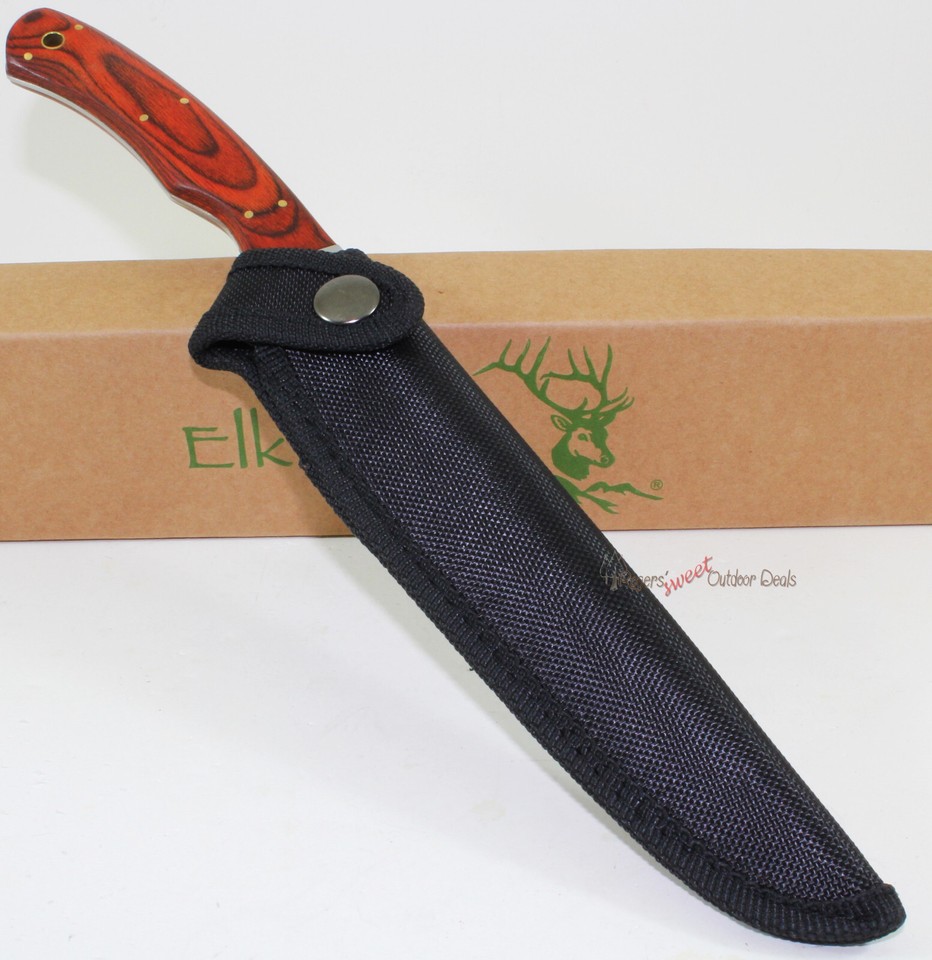 Elk Ridge Hardwood Fish Fishing Filet Fillet Camping Hunting Knife ...