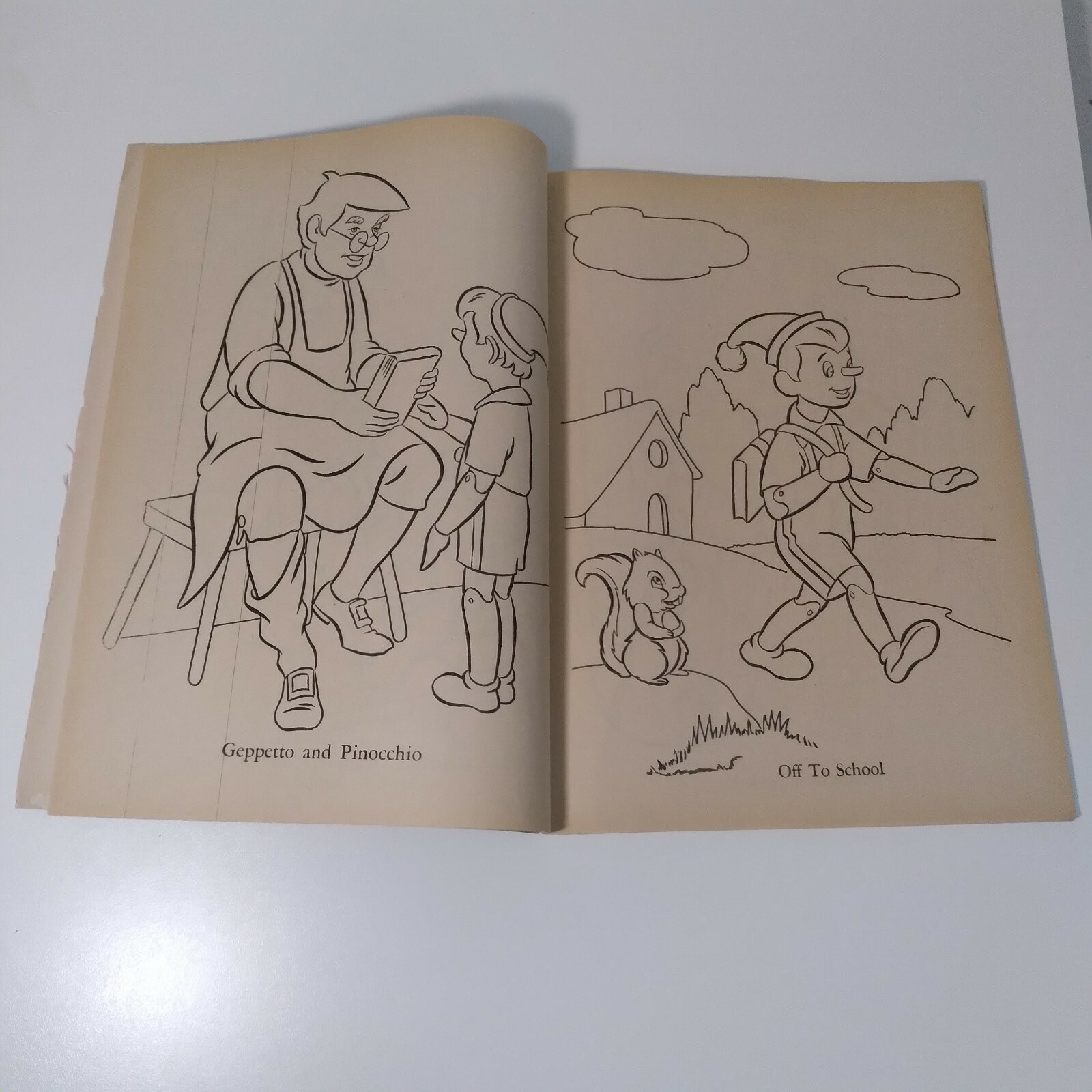 Vintage 1977 Pinocchio Coloring Book" Playmore/Waldman Publishing ...