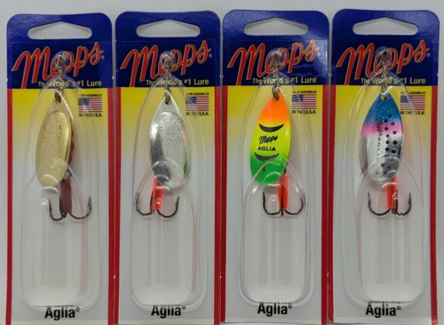 4 - Mepps Aglia Spinner - 1/3 oz. - Four Popular Colors! FREE SHIPPING ...
