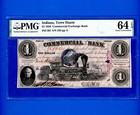 $1 1858 TERRE HAUTE, INDIANA PMG CHOICE UNCIRCULATED 64EPQ STUNNING ...