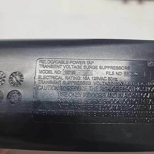 Surge Protector Power Sentry Surge Strip 7 & 12 Outlets Set of 2, black ...