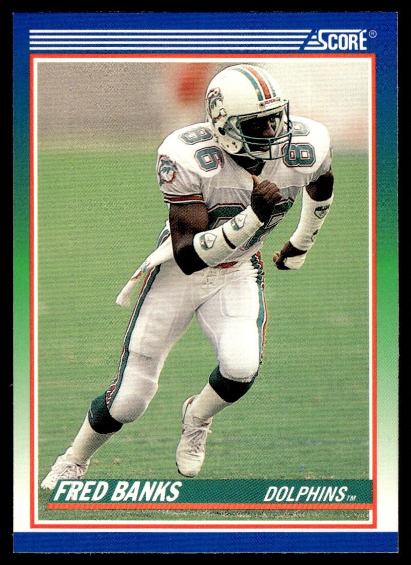 1990 Score Fred Banks Rookie Miami Dolphins #434 | eBay