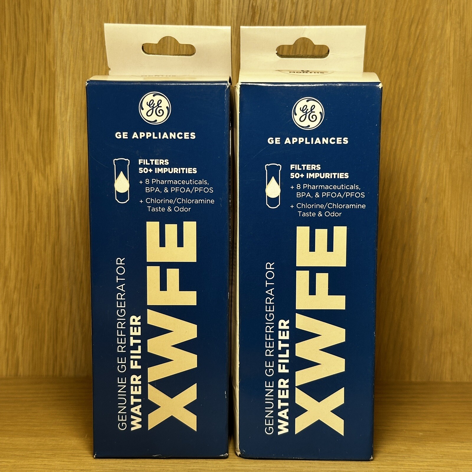 Lot of 2x GE Sealed XWFE Refrigerator Water Filters No Chip *READ DESC ...