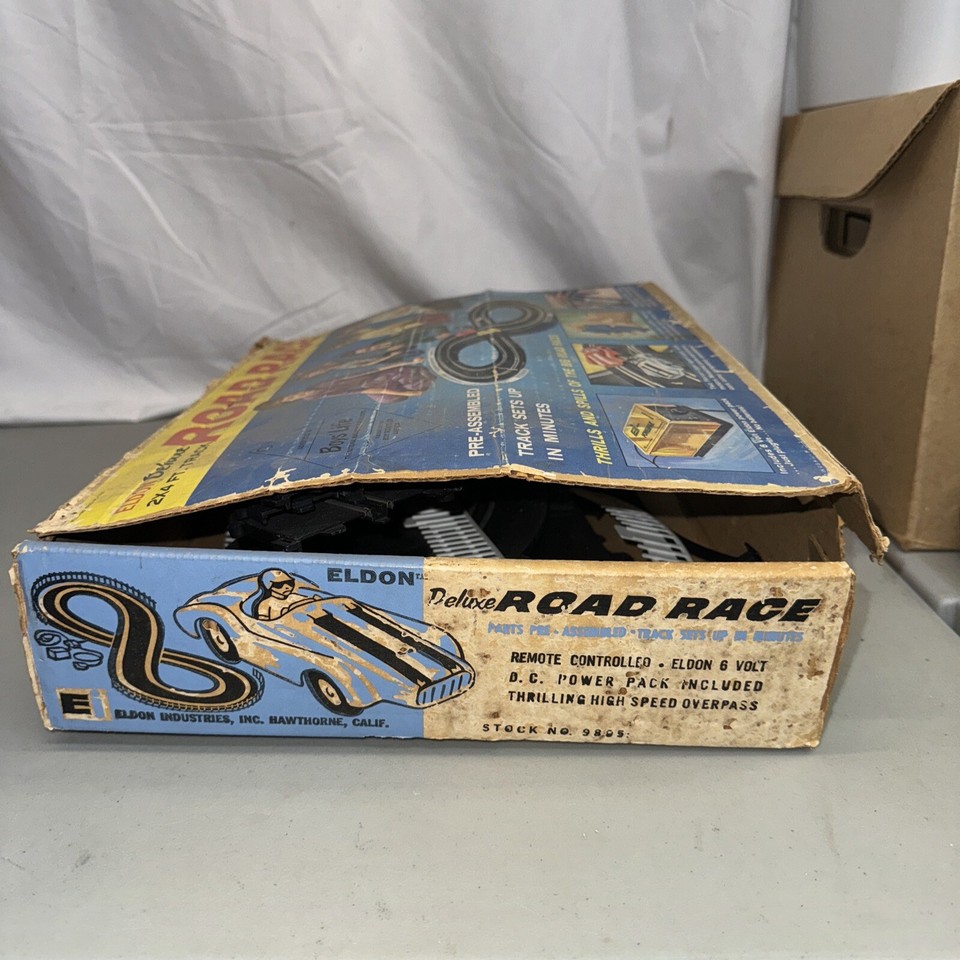 Eldon Deluxe Road Race 1/32 Slot Car Set Not Complete. Has Tracks | eBay