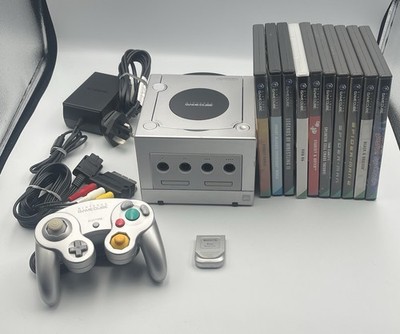 Nintendo GameCube Silver Console Bundle Official Controller Memory Card ...