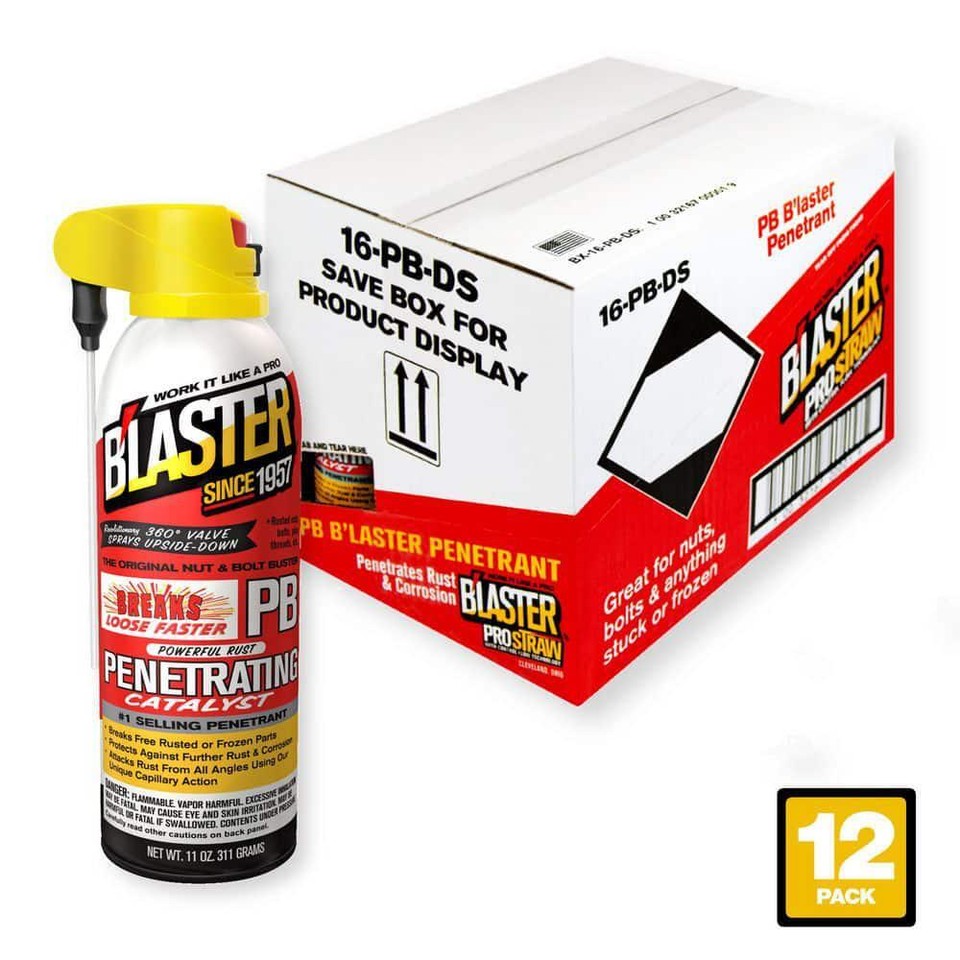 PB Blaster Penetrating Oil Rusted Seized Bolts Lubricant Spray 11oz ...