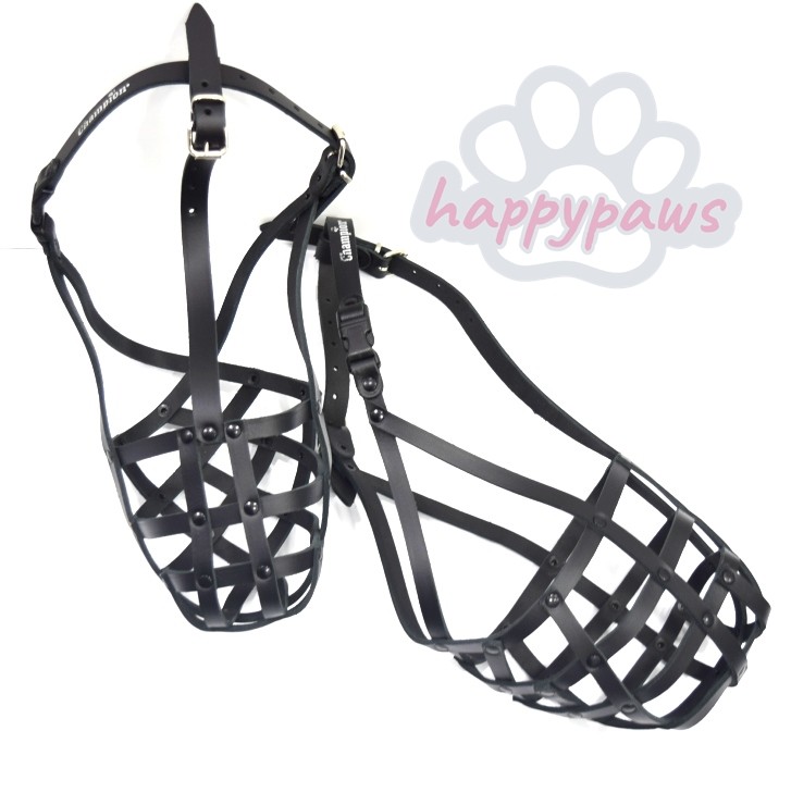 Leather Dog Muzzle | English Bull Terrier & other short snouts | Strong ...