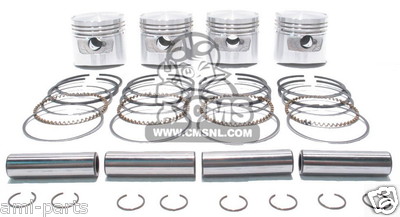 Pour HONDA CB 750 Four K0/6 - Kit pistons 62mm (+ 1mm) - Made in Japan ...