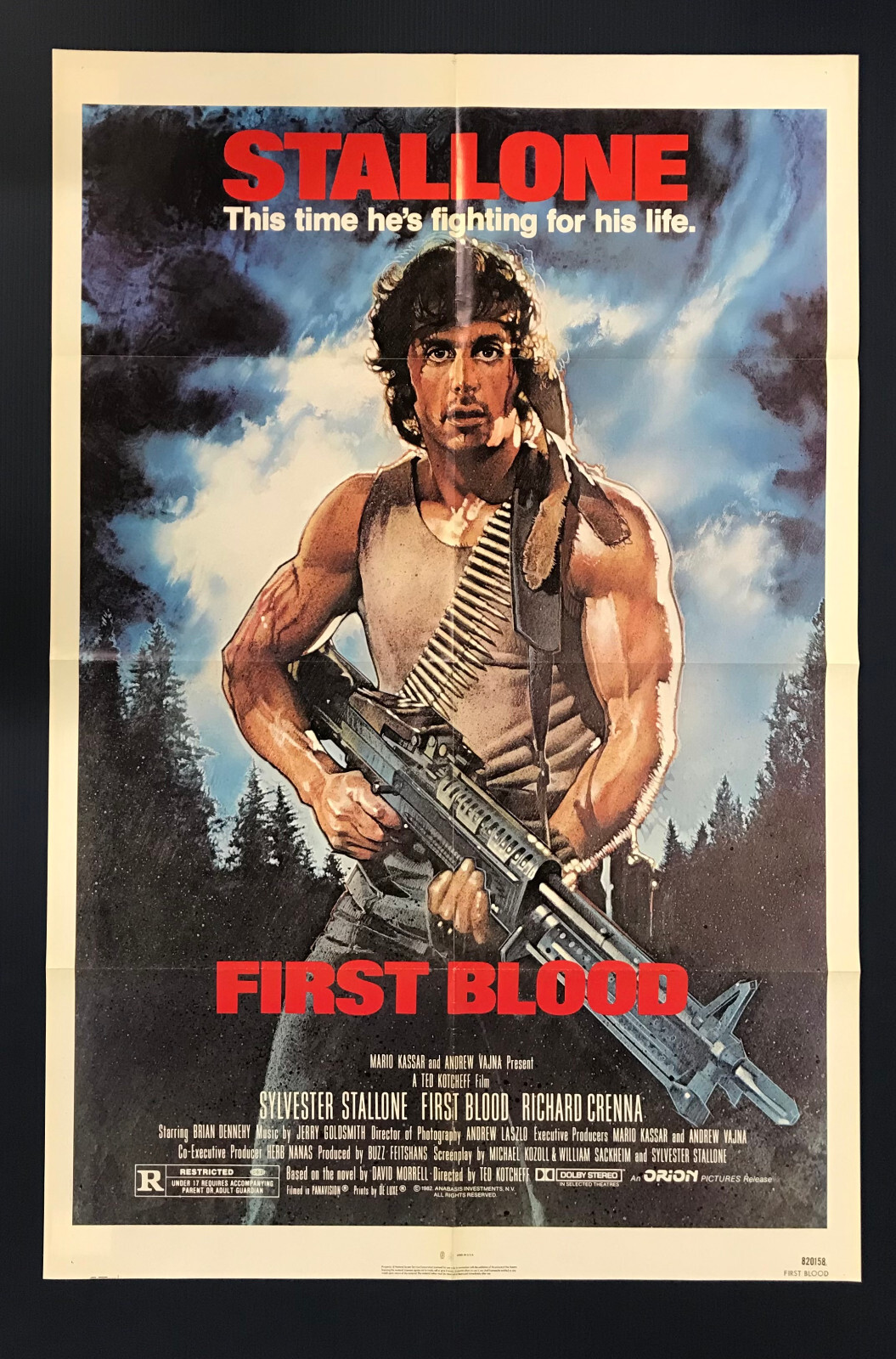 FIRST BLOOD (1982) Original Movie Poster 27x41 | eBay