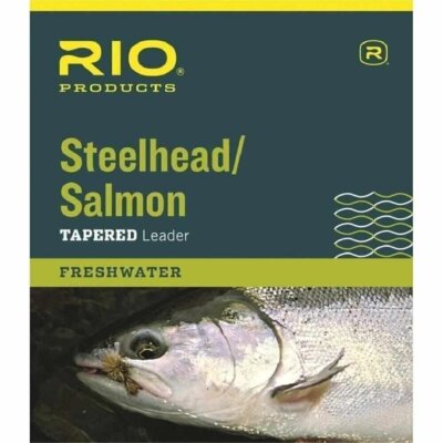 RIO Fly Fishing Salmon/Steelhead 9' 10Lb Leader Fishing Line, Glacial ...